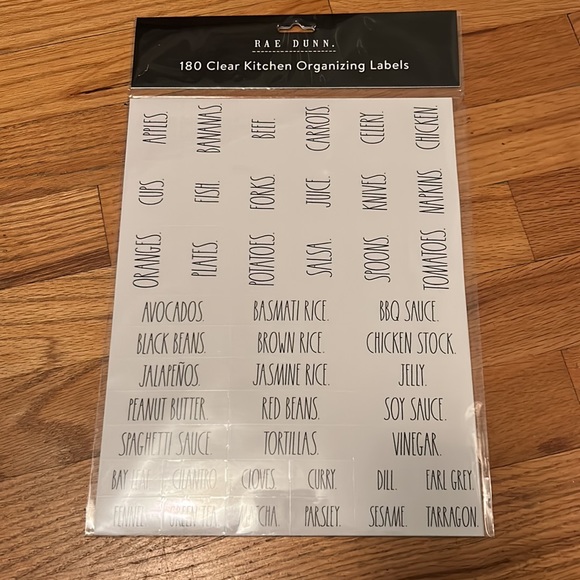 Rae Dunn | Storage & Organization | Rae Dunn Home Organizing Labels 8 ...